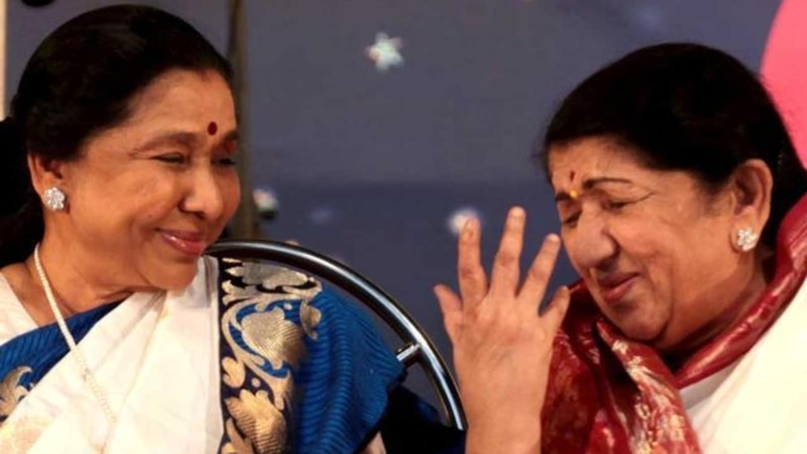 Asha Bhosle shares childhood picture with her late sister Lata ...