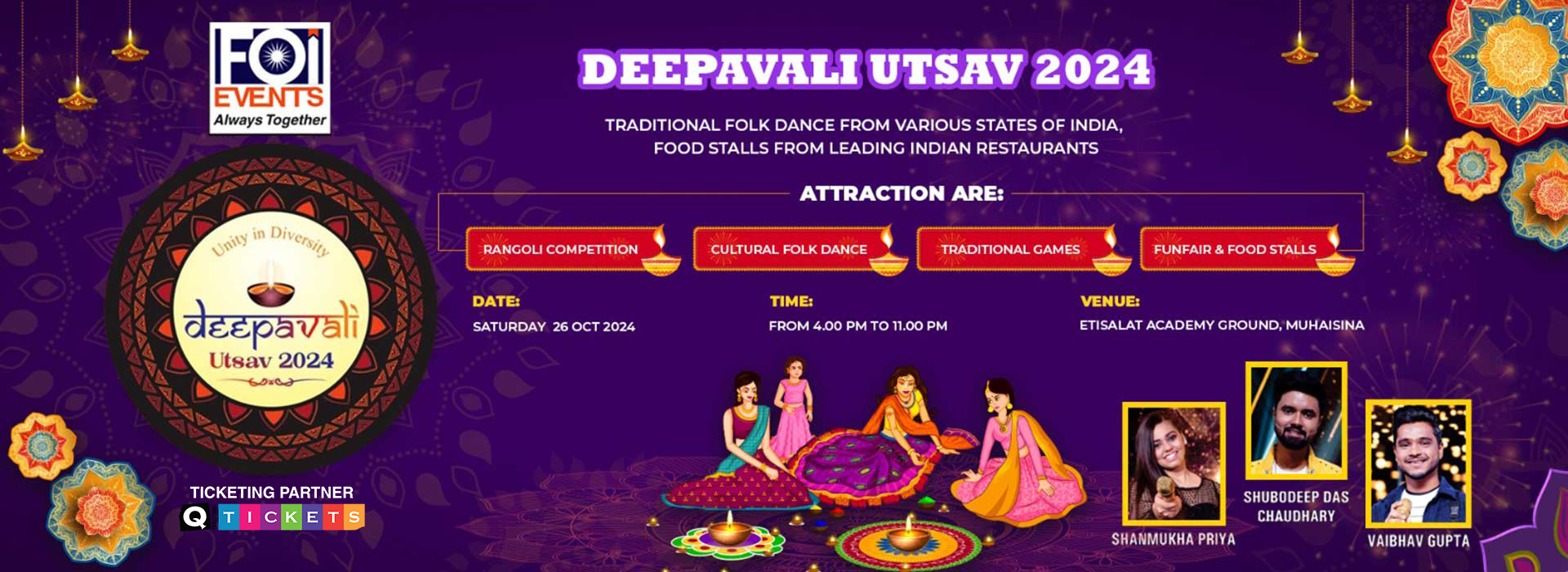 Deepavali Utsav 2024: Radiant Lights Celebration in Dubai