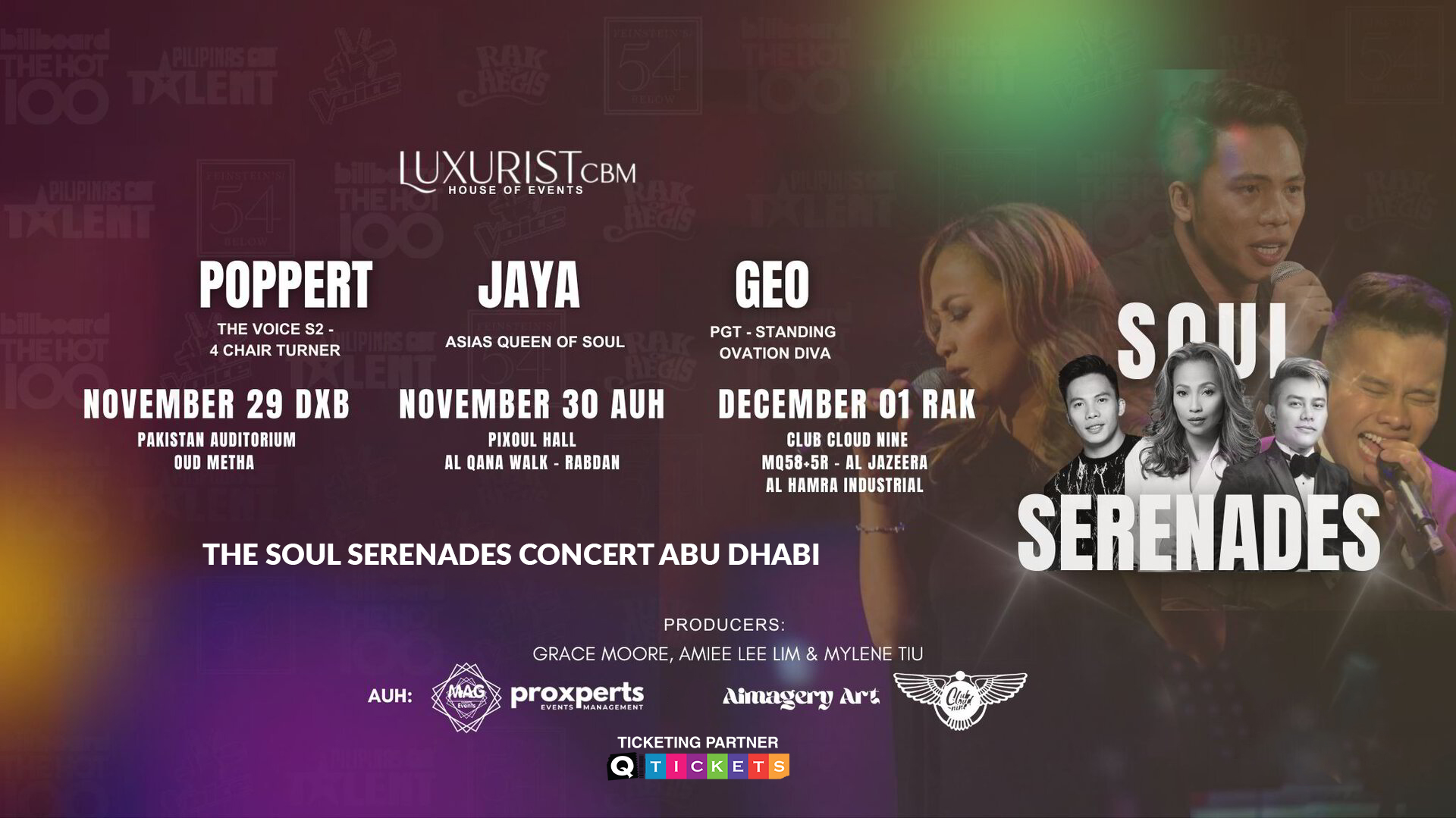 The Soul Serenades Concert Abu Dhabi | Q-Tickets | Book Now
