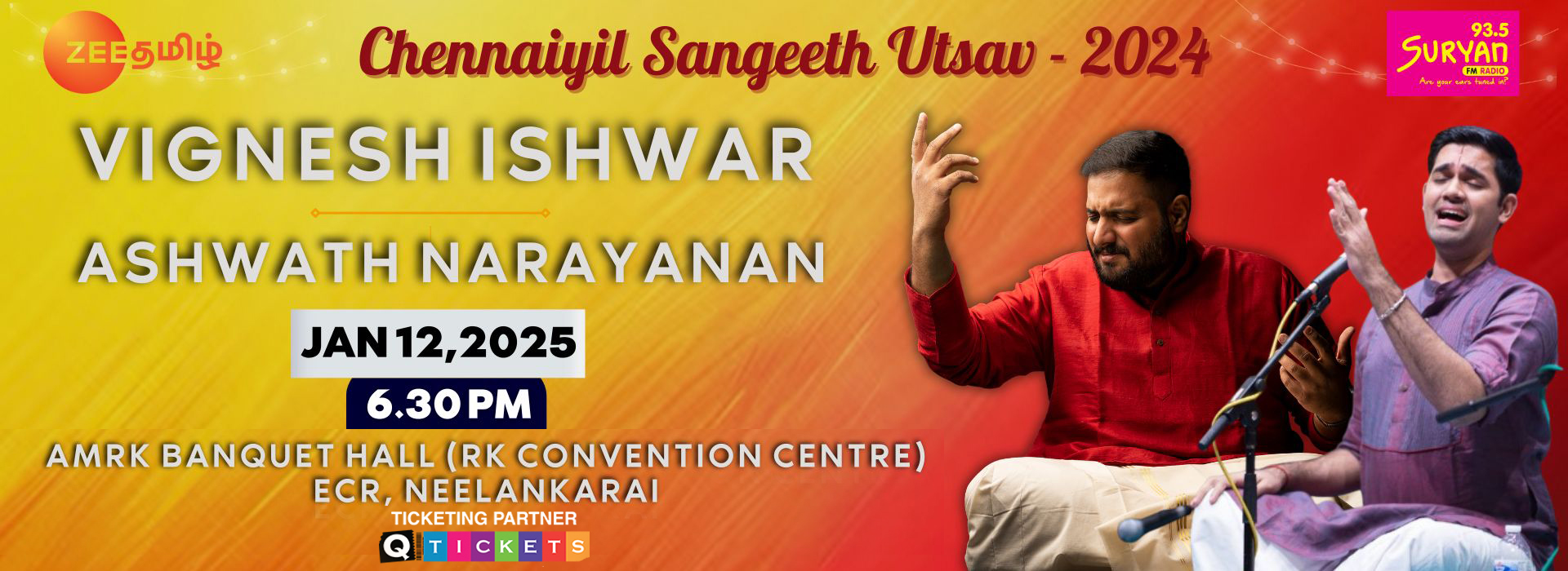 Chennaiyil Sangeeth Utsav: Vignesh Ishwar & Ashwath Narayanan Live