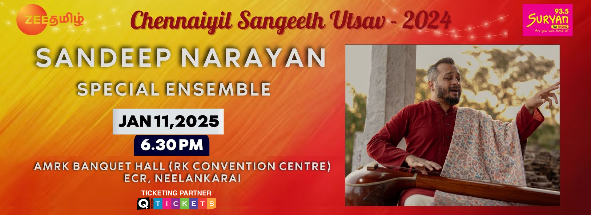 Chennaiyil Sangeeth Utsav 2024 - Sandeep Narayan: A Musical Journey