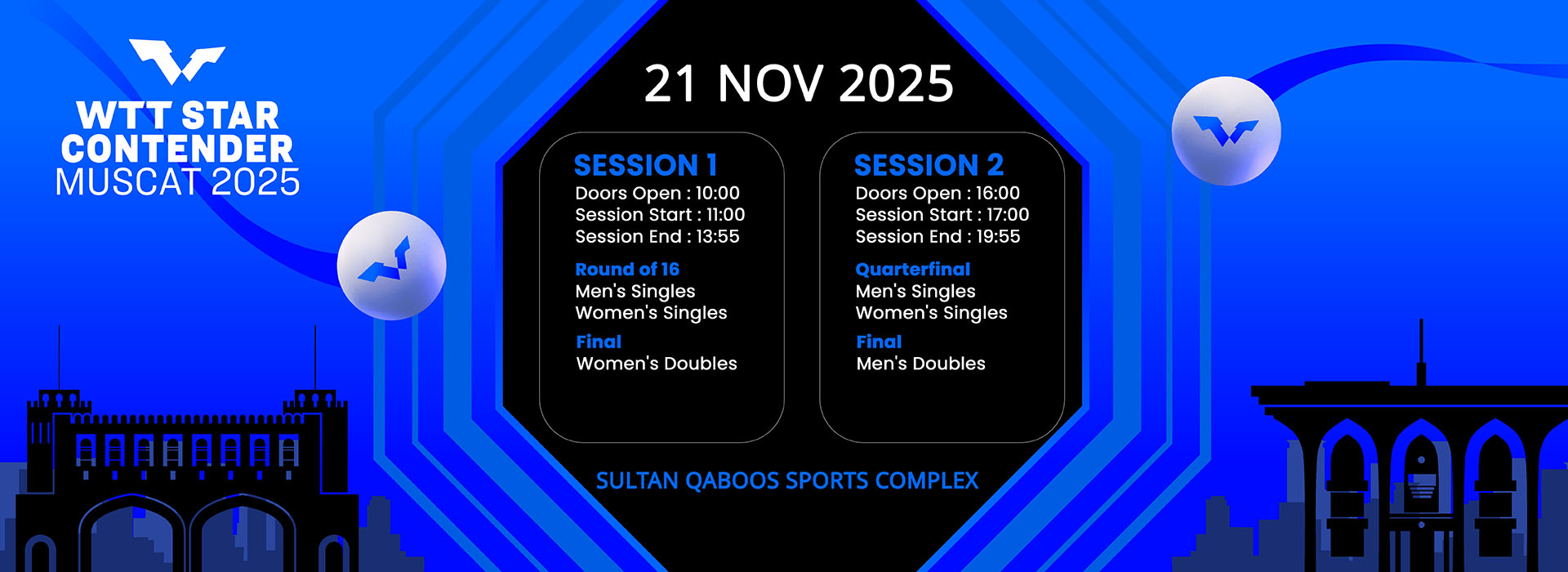 WTT Star Contender Muscat 2025 The Ultimate Table Tennis Show