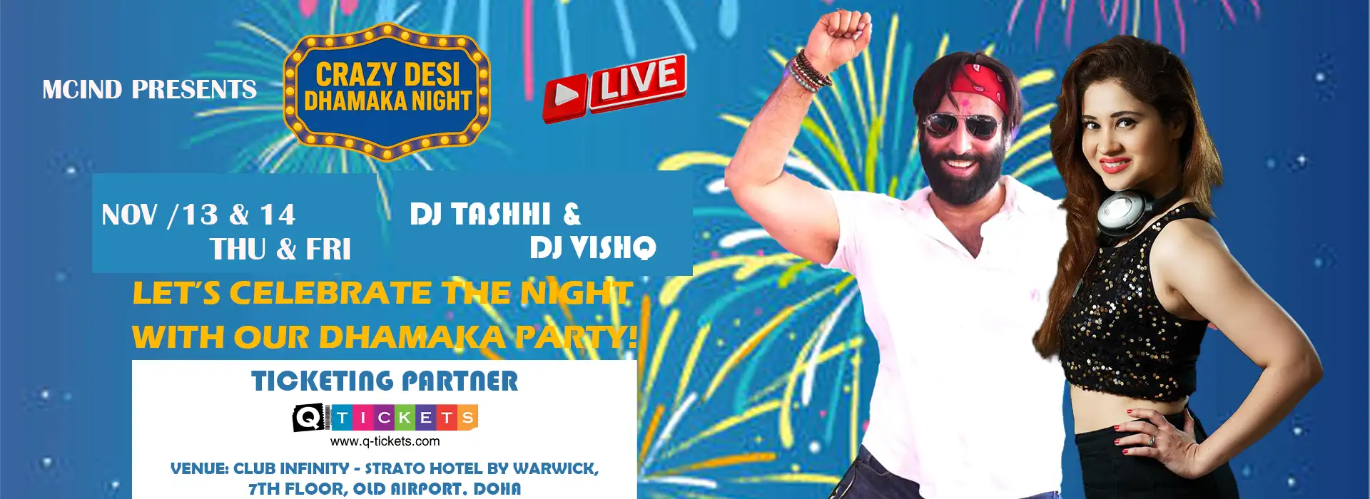 Crazy Desi Dhamaka Night Doha 2025 Bollywood Party Experience