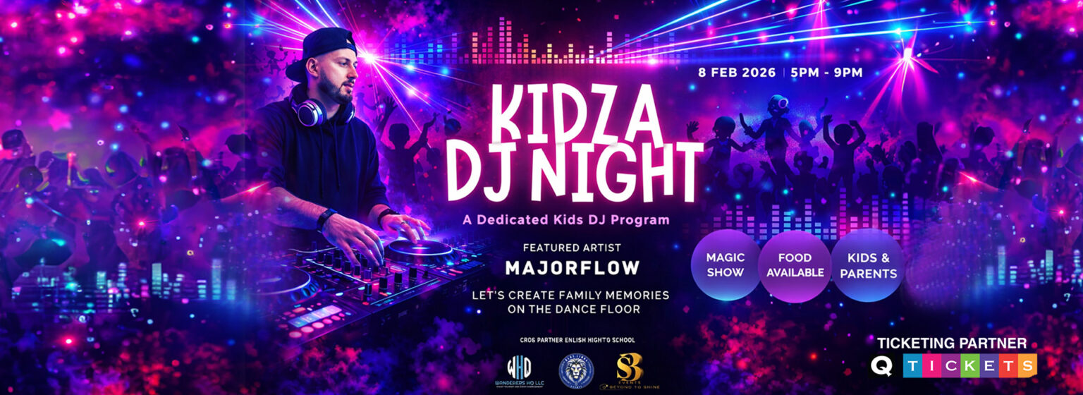 Kidza DJ Night Dubai: Family Dance Party for Kids & Parents